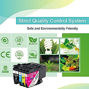 Miss Deer Compatible LC3035 Ink Cartridges Replacement for Brother 3035 3035xxl LC3035XXL Work for Brother MFC-J995DW MFC-J995DW XL MFC-J805DW MFC-J805DW XL MFC-J815DW (1BK, 1C, 1M, 1Y) 4-Pack
