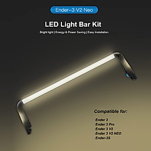 ENOMAKER Creality 3D Printer LED Light Bar Kit for Ende 3 V2 Neo Lighting Strip Upgrade LED Chip,24V Premium Warm White Soft Light, Engergy and Power Saving for Creality Ender 3/Pro/V2/V2 Neo