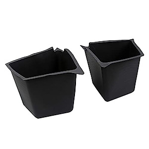 TOTMOX Car Rear Trunk Organizer Storage Boxs with Cover Compatible with Tesla Model Y 2020 2021 2022