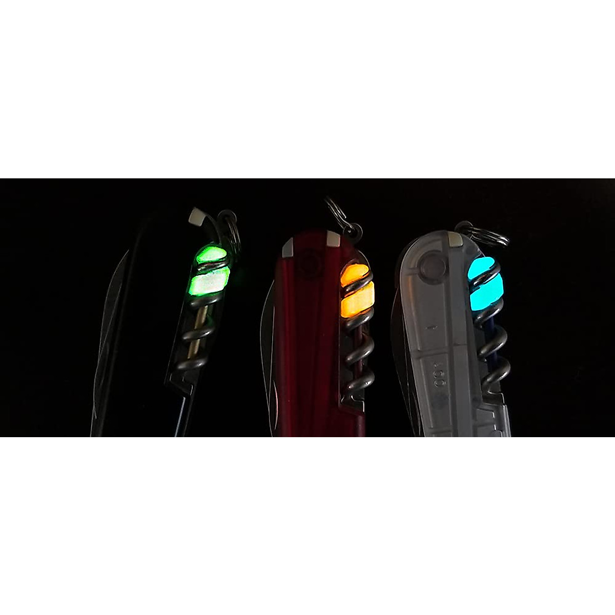 FireAnt 3 Pack - Fire Starter and Tinder System for Swiss Army Victorinox Knives (Green Glow)