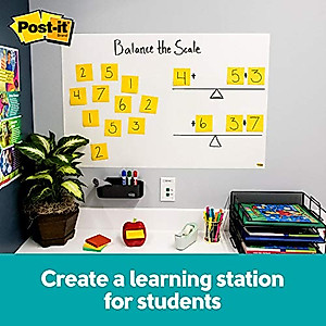 Post-it Flex Write Surface, Permanent Marker Wipes Away with Water, 6 ft x 4 ft, White Dry Erase Whiteboard Film (FWS6X4)