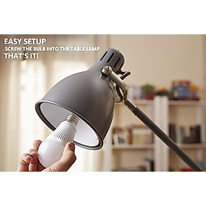 3 Claps Light Control Bulb for Bedroom Table Lamp Upgrade, Sound Activated ON/Off Solution, Clap Detection, Smart Home, As Seen On TV, Soft White, 8-Watt