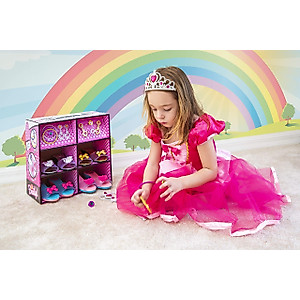 fash n kolor Princess Dress Up Pretend Play Shoes set, Jewelry Boutique, Fashion Princess Toys Accessories for Little Girls Dress Up Costumes for play gift set, For ages 3,4,5,6 Years Old and up