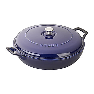 Staub Cast Iron 3.5-qt Braiser - Dark Blue, Made in France