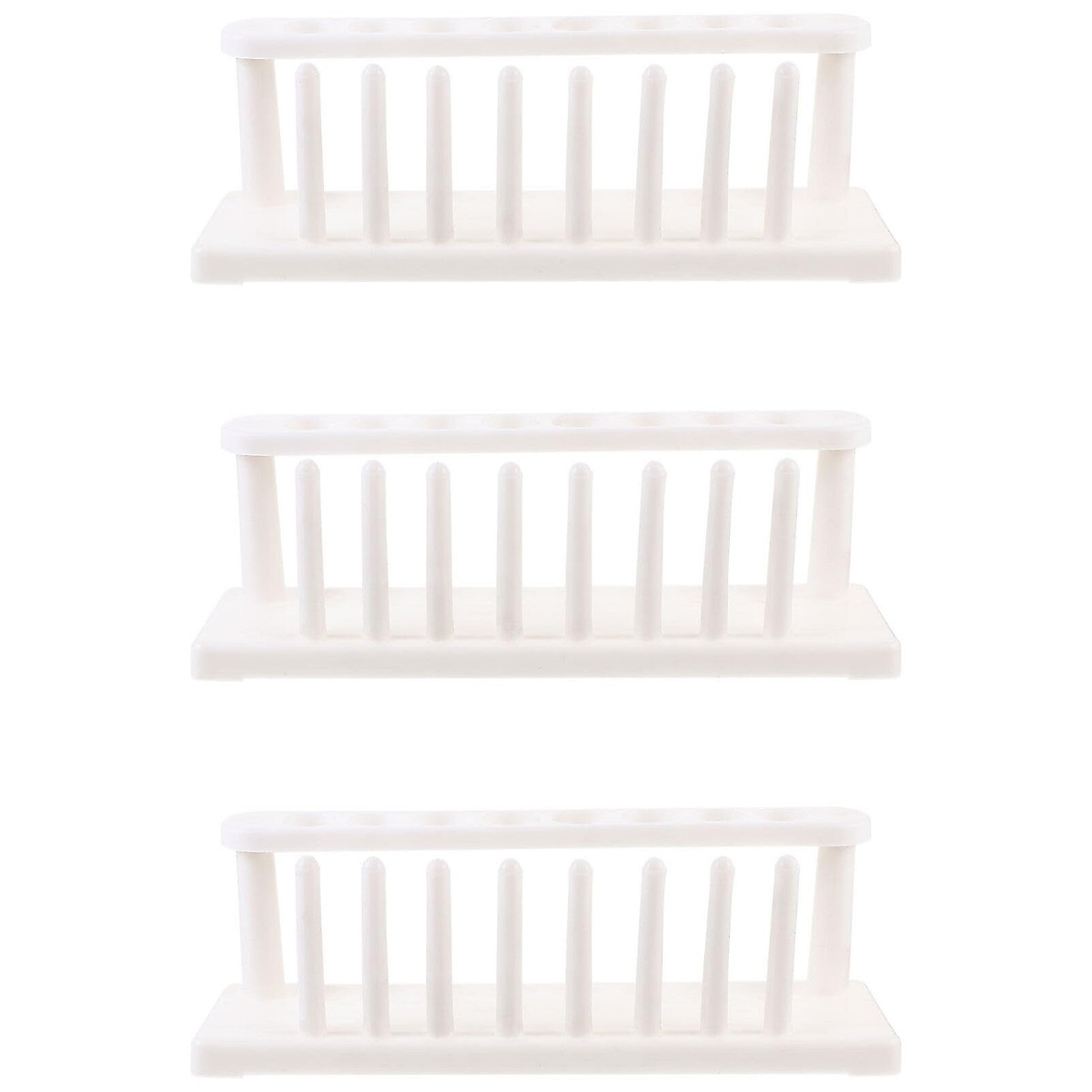 POPETPOP 3pack Test Tube Rack - Portable Test Tube Rack Storage Rack Tube Holder Lab Equipment for Aquarium Laboratory