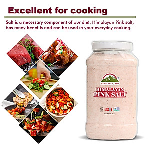 Himalayan Chef Himalayan Pink Salt Fine Grain, Plastic Jar-5 lbs