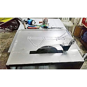 Stand Table Saw Protective Cover-Table Saw Protective Covers-Table saw dust cover-table saw blade guard-Anti Dust Case Clear Plastic Guard for 6-12 Inch Saw (R-shaped universal 6-10in)