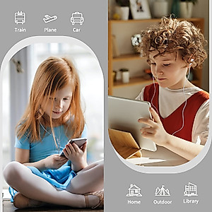 AnRuk Cute Donut Earbuds for Kids, Kid Size Wired Earbud & in-Ear Headphones with Microphone and Lovely Earphones Storage Case Gifts for School Girls and Boys (Grey)