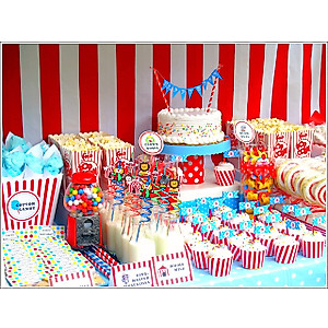 Carnival Circus Party Favors Carnival Straws 24pcs Circus Carnival Party Decorations Supplies Carnival Circus Plastic Straws Carnival Goodie Bags Stuffers for Carnival Birthday Party Supplies