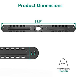 WALI Wall Mount for Sonos Playbar Sound Bar Easy to Install Speaker Wall Mount Kit, Hold 33 lbs Weight Capacity (SON001), Black