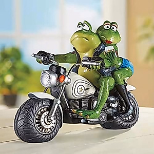 Funny Frog Garden Statues Outdoor Clearance Large Decor, Frog Figurines and Statues for Home Decorations, Cute Frog Gifts for Frog Lovers Women