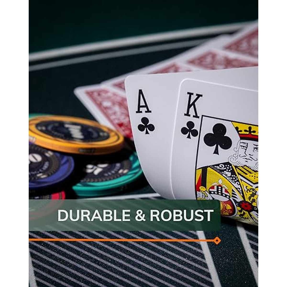 Bullets Playing Cards – Waterproof Plastic Playing Decks, Whit Cut-Card – Durable Deck for Poker, Skat, Rummy, for Adults Bridge Size Double Pack with Standard Index, Decks 52 Cards, 2 x 2 Joker