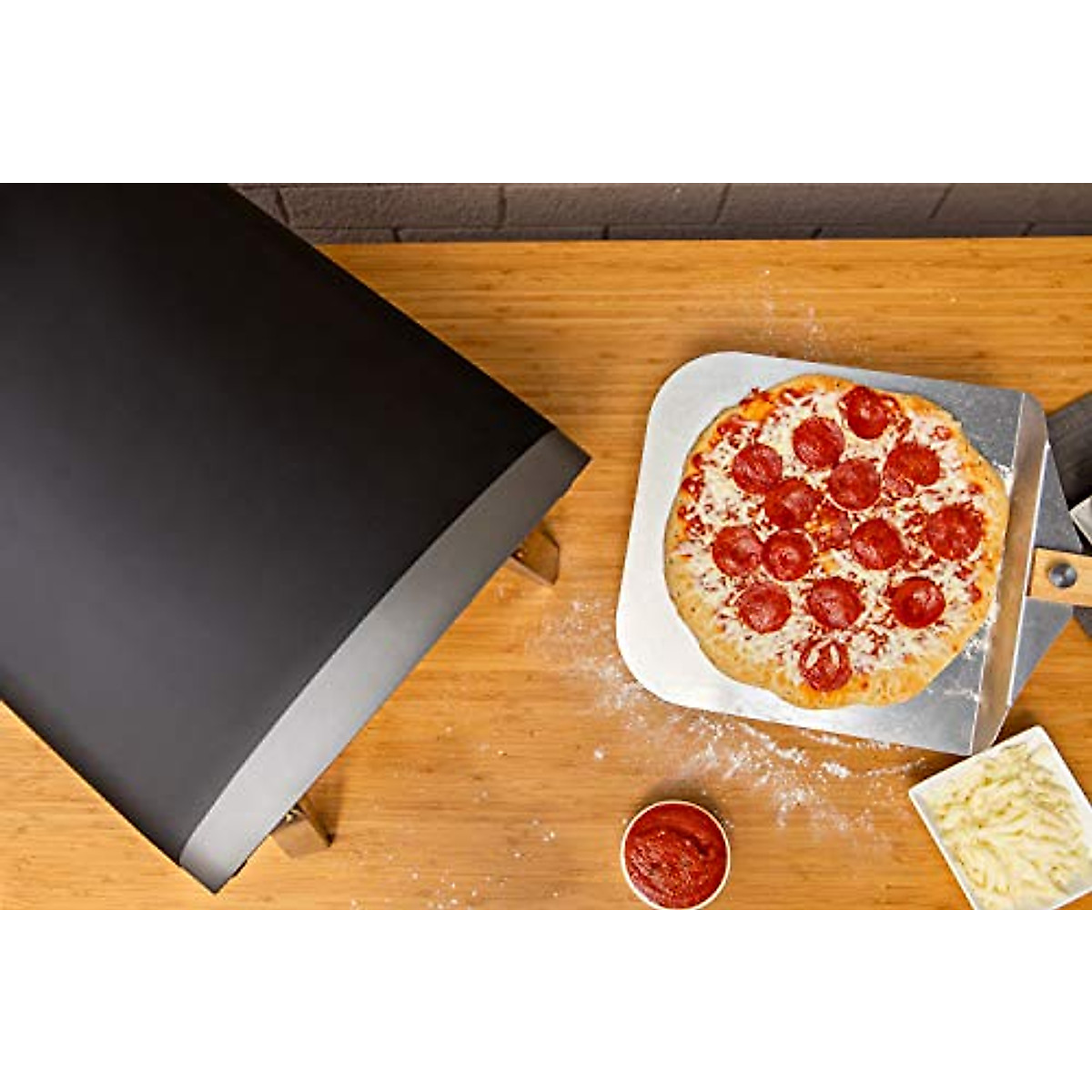 Mimiuo Outdoor Gas Pizza Oven - Portable Propane Pizza Ovens for Outside - Professional Pizza Stove with Oven Cover, Pizza Stone and Pizza Peel - (Classic G-Oven Series)