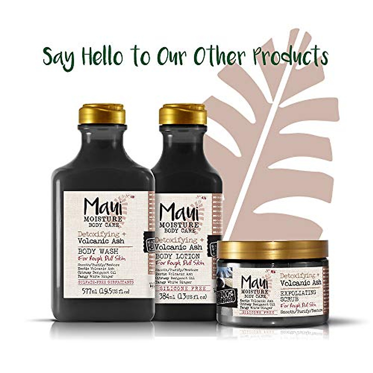 Maui Moisture Body Care Detoxifying Volcanic Ash Body Lotion, 19.5 Fl Oz Bottle (18283)