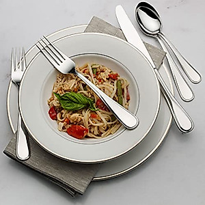 Mikasa Bravo 101-Piece 18/10 Stainless Steel Flatware Set, 101pc