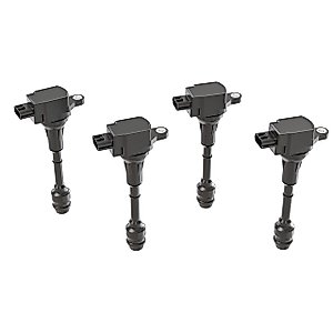 Ignition Coil Pack Set of 4 - Compatible with Nissan Vehicles - 2002, 2003, 2004, 2005, 2006 Altima 2.5L, Sentra 02, 03, 04, 05, 06 - Replaces 224488H300, 224488H315, 22448-8H310, 22448-8H311
