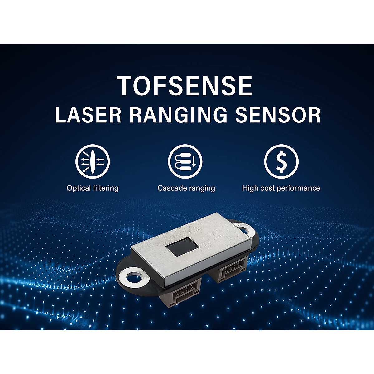 TOFSense P Lidar Sensor 0.03-8m Measurement Range Distance Single-Point Ranging Finder Module Compatible with Pixhawk,Arduino and Raspberry Pi for Drone/Robot Obstacle Avoidance(CAN/UART Version)