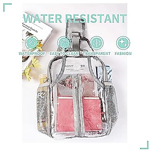 SPODEARS Clear Crossbody Sling Backpack Sling Bag for Women Men Chest Shoulder Bag Daypack for Travel Hiking