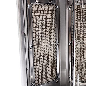 Electric Shawarma Grill Machine,Stainless Steel Vertical Broiler,Commercial Barbecue Machine,Countertop Rotisserie Grill Machine with Temperature Control for Commercial Home Use