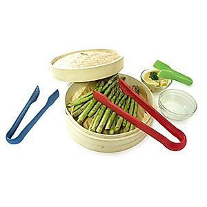 Norpro , 10" x 8" x 6", Multi Colored Set of Tongs