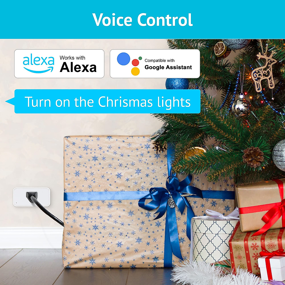 LaView Smart Plug, Smart Outlet Compatible with Alexa, Tuya/BLE Module, Laview App Control Remotely with No Hub Required, Scheduling, ETL, FCC/IC Certified