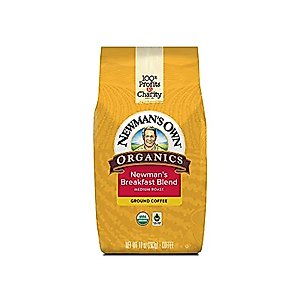 Newman's Own Organics Newman's Breakfast Blend, Ground Coffee, Medium Roast, Bagged 10oz