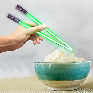 Sabers Chop Lightsaber Led Light Up Chopsticks 1 Pair Skywalker Green
