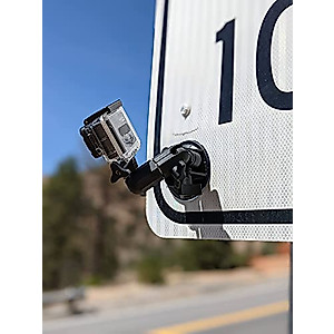 Panavise AcitonGrip 13130 Action Grip Double Knuckle Suction Cup Camera Mount (Matte Black)