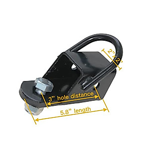 MaxxHaul 50619 Bolt-On 2" ATV, UTV, Trailer Hitch Receiver Adapter