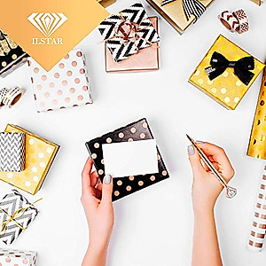 12 Big Diamond Ballpoint Pens Rose Gold – 12 Ink Refills Black & Blue, Fancy Gift Bag for Women Girls Bridesmaid Coworker, Top Cute Office Supplies Cool School Crystal Bling Jewel Writing Pen Bulk Set