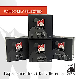 G.B.S Men's Grooming Kit - 5 Blade Ivory Razor, Ceramic Mug, Glycerin Soap, Shaving Brush, Stand Ultimate Includes 1 Blade