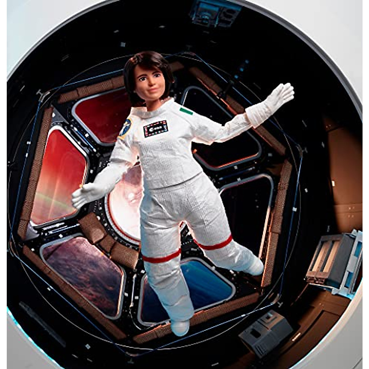 Barbie Signature Role Models ESA Astronaut Samantha Cristoforetti Doll (11.5-in Brunette) Wearing Realistic Spacesuit, Gift for 6 Year Olds and Up