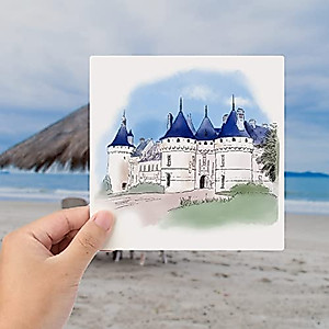 50 Sheets Blank Watercolor Cards, 5.5x5.5 Inch Square Watercolor Paper Cards Watercolor Cardstock Bulk for Beginners Artist Adults Kid Student Painting Drawing Sketching