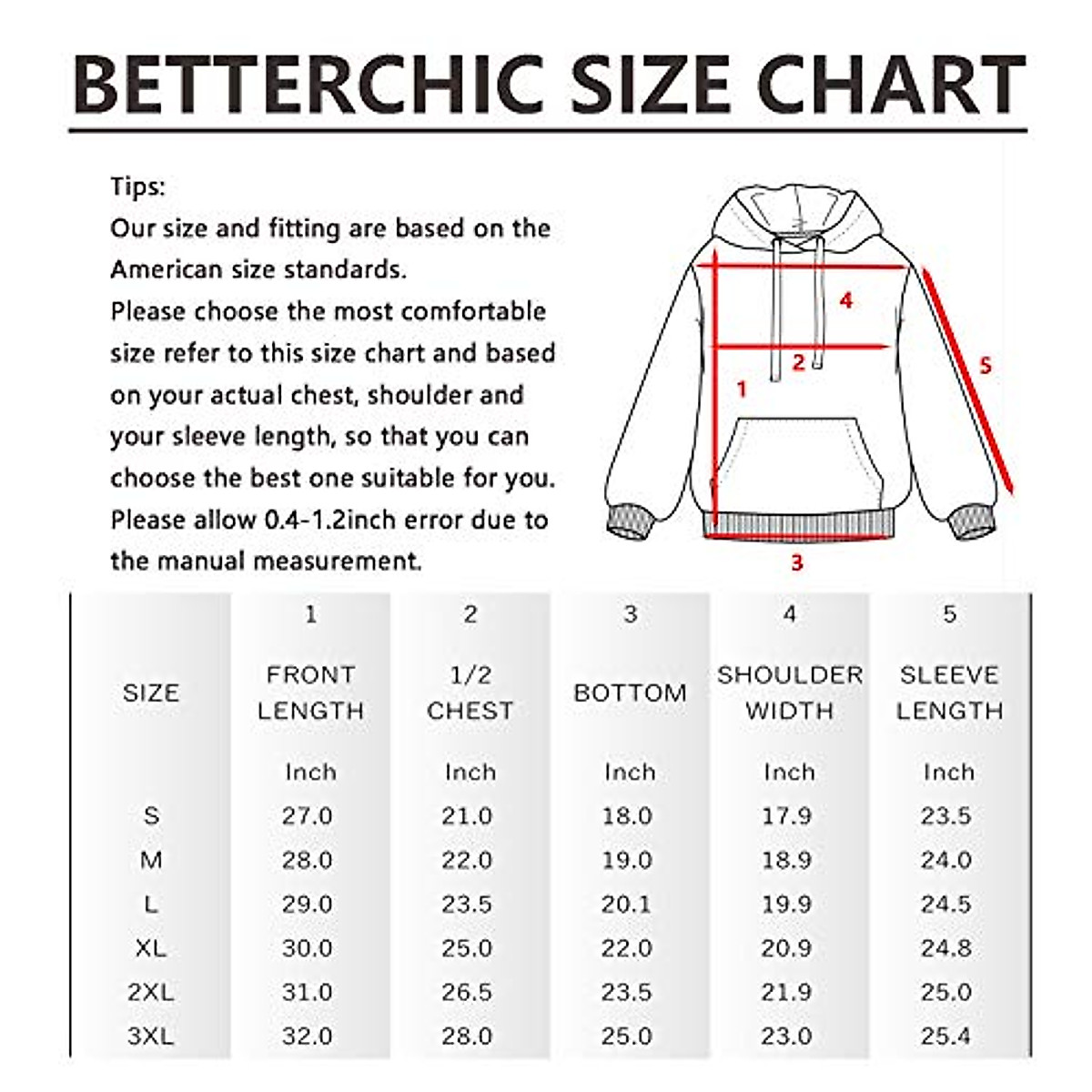 BETTERCHIC Men's Hooded Sweatshirt Long Sleeve Soft Brushed Fleece Hoody Classic Drawstring Pullover Hoodie (NAVY,XL