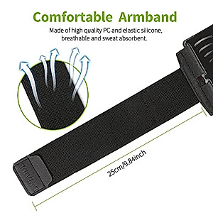 LWDUDE Running Phone Holder for Legs Waist Arms. Running Armband Phone Holder is 360° Rotatable and Detachable. Running Phone Armband for iPhone, Samsung, Lenovo, Google, All 4.5-7.8 inch Phones