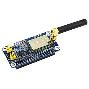 waveshare SX1262 LoRa HAT for Raspberry Pi 915MHz Frequency Band Data Transmission up to 5km Support Auto Repeating to Transmit Longer Wake on Radio Wireless Config Carrier Sensing Communication Key