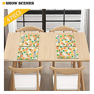 GLENLCWE Tribal Indian American Navajo Aztec Placemats Set of 6 Non Slip Placemats Table Mats Non Slip Table Cover for Home Kitchen Party