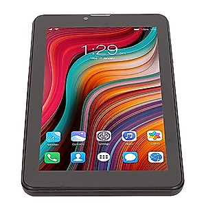 HEEPDD Tablet PC, 1960x1080 HD 7 Inch Tablet Front 500W Rear 800W Black Expandable Up to 128GB 4GB 32GB 6000mAh Capacity for Android 10.0 for Playing Games (US Plug)