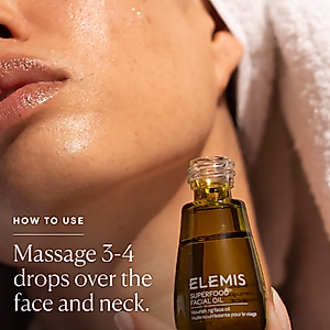 ELEMIS Superfood Facial Oil | Nourishing Daily Face Oil | Facial Moisturizer to Hydrate & Smooth Skin | Face Oil Serum for Glowing Complexion | Easily-Absorbed Hydrating Face Oil | 15ml