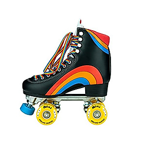 Moxi Skates - Rainbow Rider - Fun and Fashionable Womens Roller Skates | Asphalt Black | Size 8