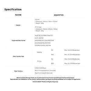 BTS Dynamite Multi OS CD/DVD Writer - Hitachi LG GPM2V (Fire, Android, Windows, Mac) – Burner, Writer, Recorder – Fire HD, Fire TV, Laptop, MacAir, Surface, Galaxy tab (Purple)