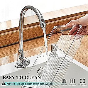 25 PCS Clear Plastic Drawer Organizer Set, 4 Sizes Desk Drawer Divider Organizers and Storage Bins, Organizer Trays and Bathroom Drawer Organizers for Makeup, Bedroom, Office, Kitchen Divider Utensils