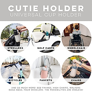 Ryan & Rose Cutie Holder Universal Stroller Cup Holder (Slate)