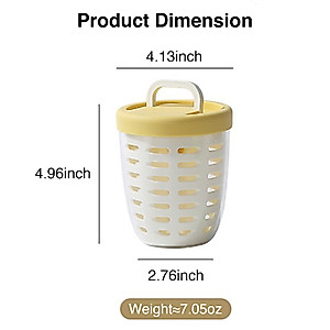 Audest Fruit Salad Storage Cup With Lids and Fork, 20 Oz Plastic Airtight Fruit Storage Containers for fridge with BPA-Free, Leak-Proof, Reusable for Office,Party,Travel