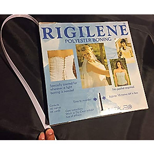 5 Yards Rigilene Polyester Boning For Nursing-corsets-hoop Skirts-1/2 Inch White