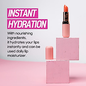 MERBLISS City Holic Lip Glow (#01 Napoli Pink) Daily Tinted Lip Balm Moisturizing Lip Care, Essential Oil, Vitamin E and C for Glossy and Smoother Lips, Soft Buttery Texture