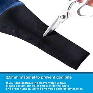 Coodeo Dog Recovery Suit, Cone Collar Alternative, Abrasion Resistant Dog Recovery Rear Sleeves, Washable 2.5mm Thick and Waterproof, Pet Wounds Prevent Licking, Biting (2XL, Blue)