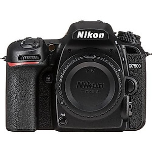 Nikon D7500 DSLR Camera Body+Shot-Gun Microphone+Photo Software Package+ Case+128 GIG Memory+Slave Flash+Tripod(13PC) Bundle