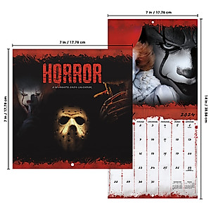 2024 Horror Collection Mini Wall Calendar