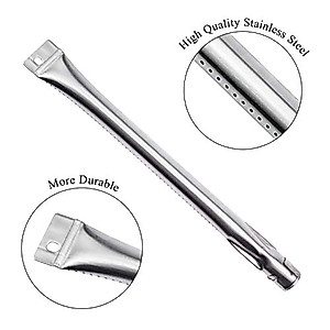 Hisencn Parts Kit Replacement Fits for Brinkmann 5 Burner 810-8501-S, 810-8502-S Gas Grill Models, Grill Burners, Heat Plates, Crossover Tubes